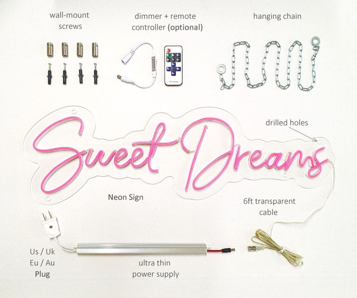 Custom Neon Sign Wedding Venue - Wedding Neon Signs