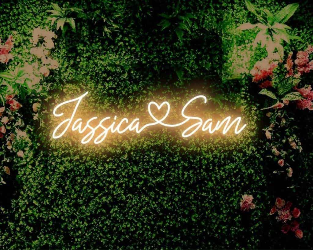 Couple Names Neon Sign - Wedding Neon Signs
